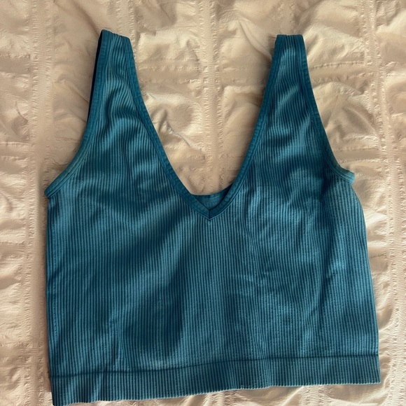 Colsie | Tops | Colsie Teal Ribbed Tank Top | Poshmark